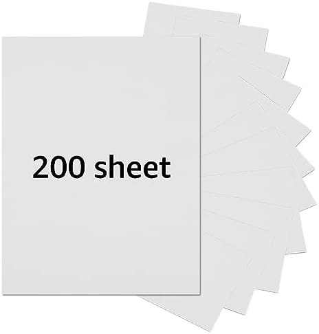 Amazon.com : MIVIDE 200 Pack White Cardstock Paper，8.5 x 11 Inches ...