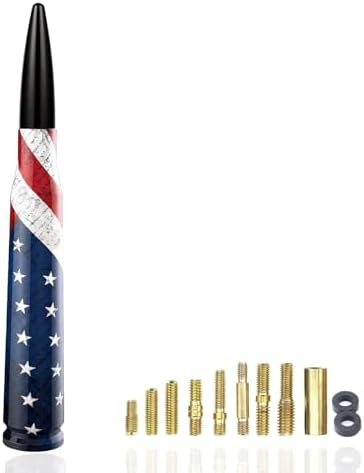 Amazon.com: FYWZ American Flag Bullet Antenna -Universal 50 Cal ...