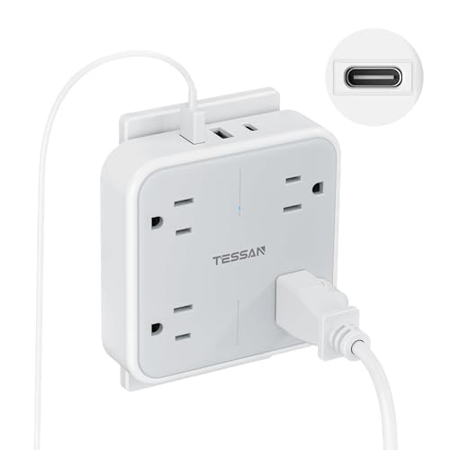 TESSAN Multi Plug Outlet Extender with USB-C Review