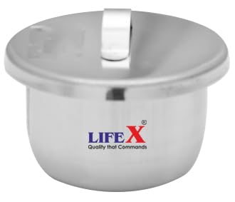 Buy LIFEX Stainless Steel Gallipot with Lid, Set of 2 pcs (4 oz and 6 ...