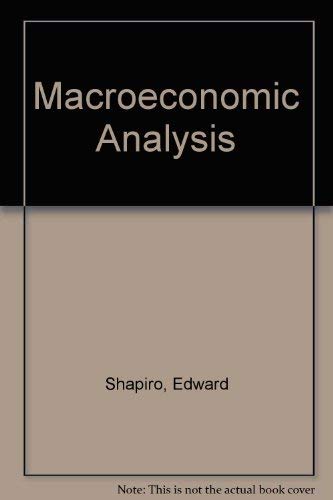 Macroeconomic analysis: Edward Shapiro: 9780155512122: Amazon.com: Books