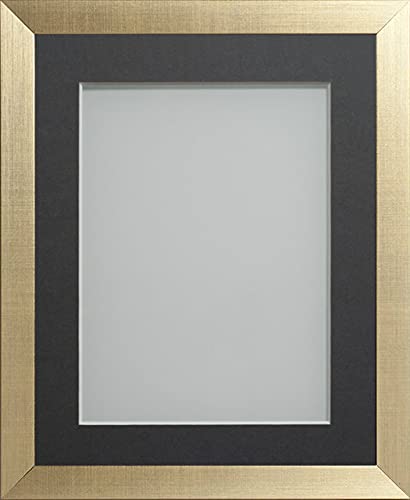 Frame Company Simpson Range Gold 12×10 inch Frame With Grey Mount for ...