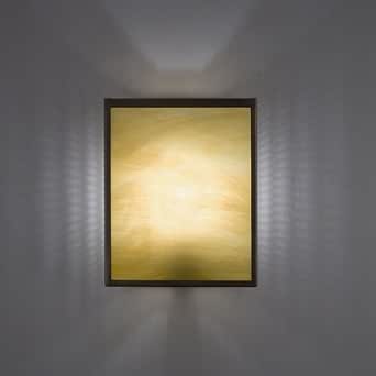 WPT Design F/N2-Bronze FN2 Wall Sconce with Raw Glass Panel and Full ...