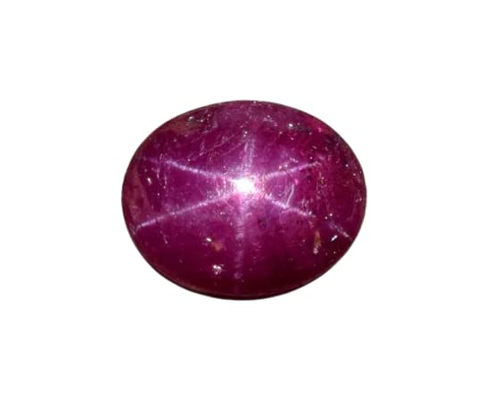 Hdbg Non Treated 4 Carat 4.40 Ratti Star Ruby Stone Original Certified स्टार रूबी स्टोन ...