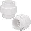 Amazon.com: 2 Pack 2" PVC Union Coupling Pipe Fitting (Socket x Socket ...