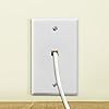 Amazon.com: Newhouse Hardware White Surface Phone Jack Plate, 1-Pack ...