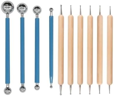 9 Pieces Ball Stylus Tools, Dotting & Sculpting Modeling Tools for Clay ...