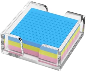 Amazon.com : WINFFOR Acrylic Notepad Holder Dispenser - 3x3 in Sticky ...