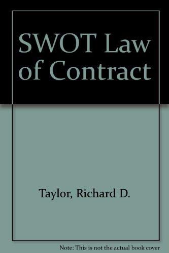 SWOT Law of Contract: Richard D. Taylor: 9780906322895: Amazon.com: Books