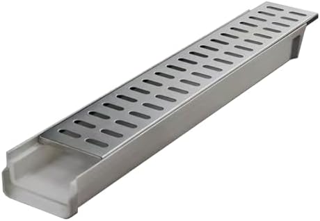 Outdoor U-Shaped Sink Cover 60cm Trench Drain Kit with Metal Grate ...