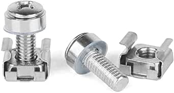 CameraMan - 10 Piece Server Rack & Cabinet M6 Cage Nuts, Washers ...