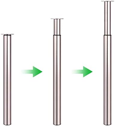 1 x 710mm Adjustable Square Alu Breakfast Bar Worktop Support Table Leg ...