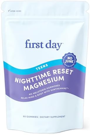 Amazon.com: First Day Teens’ Nighttime Reset Calming Magnesium Gummies ...