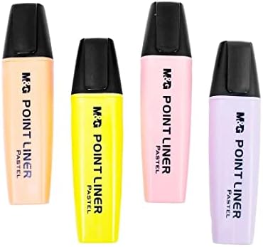 M&G Cute Point Liner Highlighter Pen Set Comes with Water-Resistant ink ...