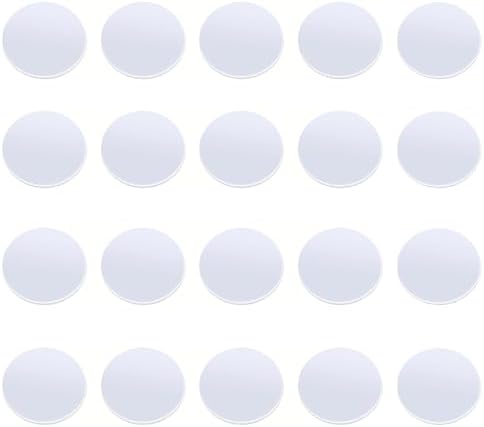 20 Pieces NFC Tags Ntag215 NFC Round Cards,White NFC Tags NTAG215 NFC ...