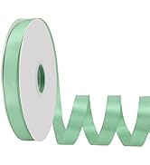 Amazon.com: LoomJoyz Double Faced White Satin Ribbon 1-1/2 Inch × 100 ...