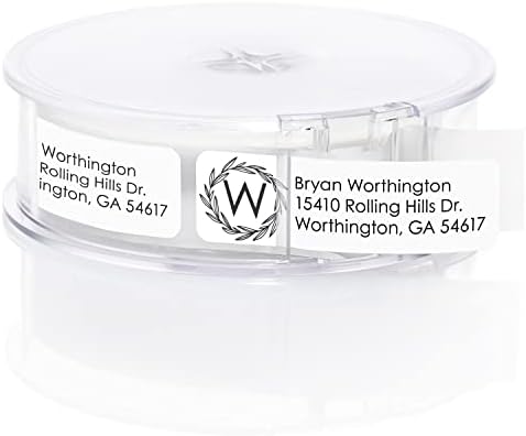 Amazon.com : Wreath Monogram Rolled Address Labels / 500 Personalized ...