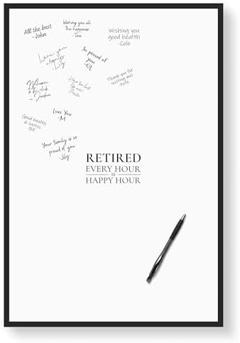 Amazon.com: Karto Retirement Signature Board for Party - Party Supplies ...