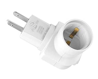 Borju Plug in Light Socket, Outlet to Socket Adapter, 360° Rotatable ...