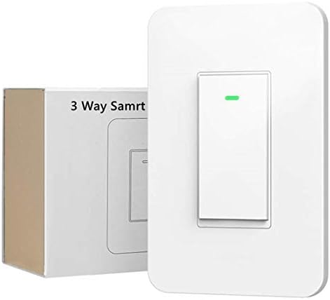 Amazon Basics Smart Light Switch Compatible With Alexa Only, 3-Way, 2.4 ...