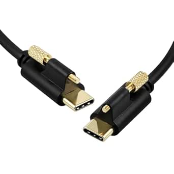 Amazon.com: Uonecn Locking USB-C to USB-C Power Cable for Blackmagic ...