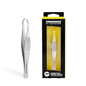 Tweezerman Pet Tick Removal Tweezer, Tick Removal Tool for Dogs and ...