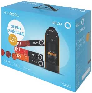 Delta Q Machine MiniQool Jaune + 100 Capsules de café : Amazon.fr ...