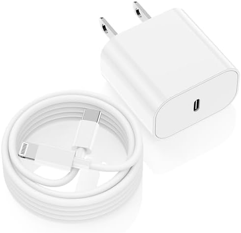 Amazon.com: iPhone Charger Fast Charging Block, [MFi Certified] Wall ...