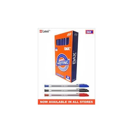 Combo dax ball blue pen [ 40 pices set ] neat,clean,smooth : Amazon.in ...