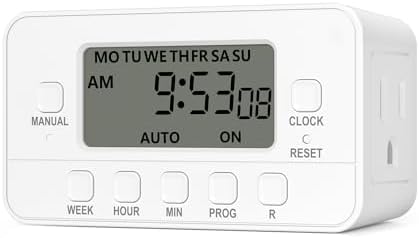 Intermatic DT122K 15-Amp Digital Indoor Timer - 7-Day Programming ...
