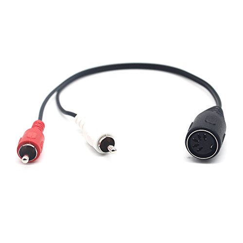 Buy MIDI DIN 5-Pin to RCA Adapter - Riipoo 0.5 Meter MIDI DIN 5 Pin ...