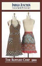 Amazon.com: The Ruffled Chef Apron Pattern By Indygo Junction