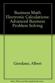 Buy Business Math Electronic Calculations: Advanced Business Problem ...