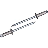 ・ブランド:ロブテックス(Lobtex)・製造元:ロブテックス(Lobtex)・モデル:NSA4-4・製造元/メーカー部品番号:NSA4-4・リベット径:3.2Φ・下穴径:3.3～3.4Φ・リベット長さ:9.9mm・ツバ径:6.4Φ・適性カ...