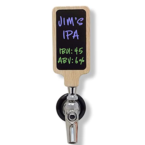 Amazon.com: Beer Tap Handle with Chalkboard or White Dry-Erase Premium ...
