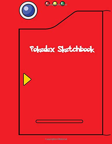 Pokedex Sketchbook: 8.5 x 11 Bordered Softcover 150 Page Sketchbook ...