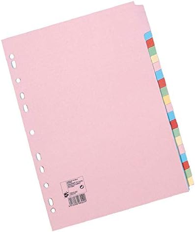 5 Star Subject Dividers Multipunched Manilla Card 10-Part A4 ...
