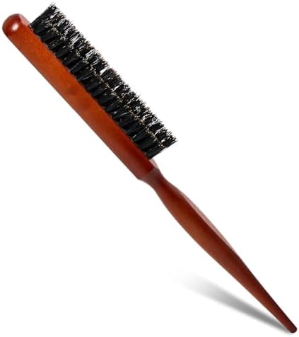 Amazon.com : Teasing Boar Bristle Hair Brush for Women - black Bristles ...