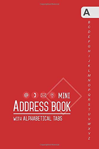 Amazon.com: Address Book Mini with Alphabetical Tabs: 4x6 Small Contact ...