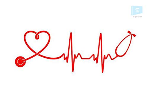 SIGN EVER Doctor Stethoscope Heartbeat Logo Car Stickers for Window ...