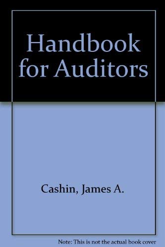 Cashin's Handbook for Auditors: James A. Cashin, Paul D. Neuwirth, John ...