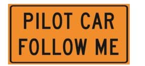 "Pilot Car Follow Me" Magnet: Amazon.com: Industrial & Scientific