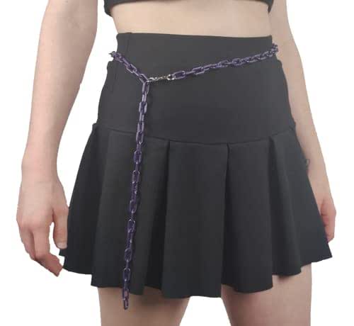Amazon.com: Colorful Chain Belt | Rave Festival Concert Accessories ...