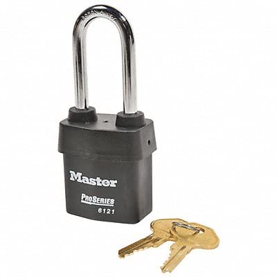 Master Lock Alike-Keyed Padlock, Extended Shackle Type, 2-1/2" Shackle ...