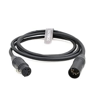 Buy SZRMCC Original XLR 4 Pin Male to XLR 4 Pin Female Monitor Power Cable for Sony F55/F5 ...