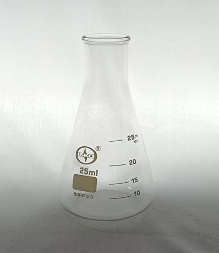 ISKO Borosilicate Glass Conical Flask With Long Neck Erlenmeyer Flask ...