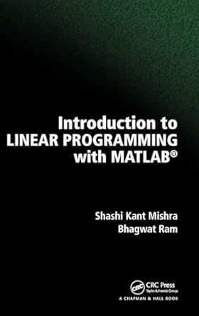 Amazon | Introduction to Linear Programming with MATLAB | Mishra ...