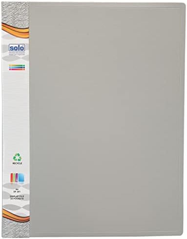 Solo DF201 20 Pocket A4 Size Display File (Grey) : Amazon.in: Office ...