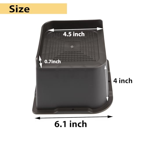 Bed Risers, Furniture Bed Risers 4 inch Heavy Duty L Shaped Table Leg ...