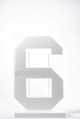 Amazon.com: Large foam alphabet or number letter signs, large number 6 ...